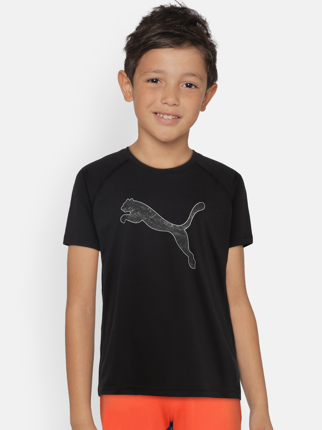 Buy Puma Boys Black Printed Gym Graphic Round Neck T Shirt - Tshirts ...
