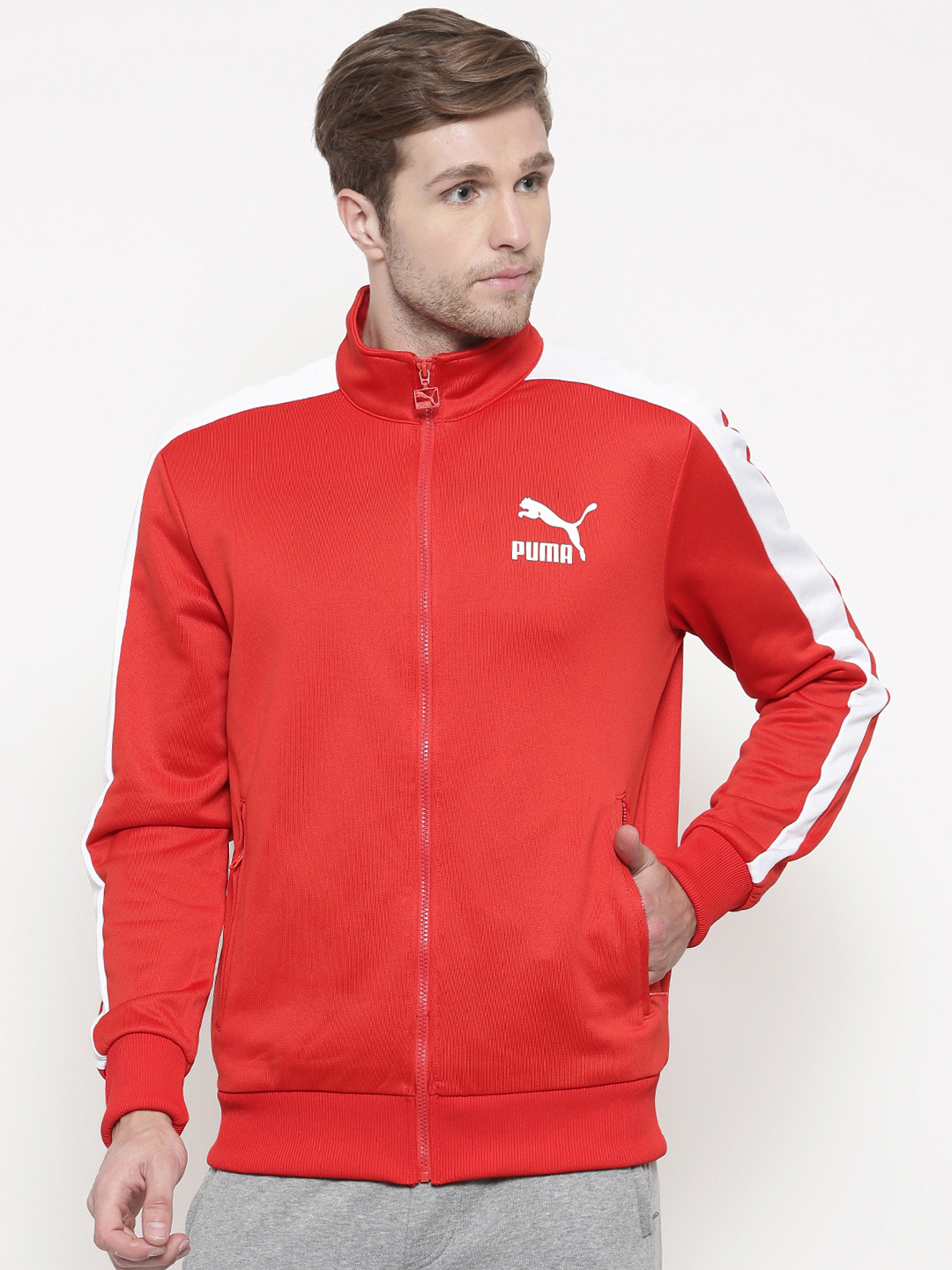 Buy Puma Red Archive T7 Track Jacket - Jackets for Men 2446075 | Myntra