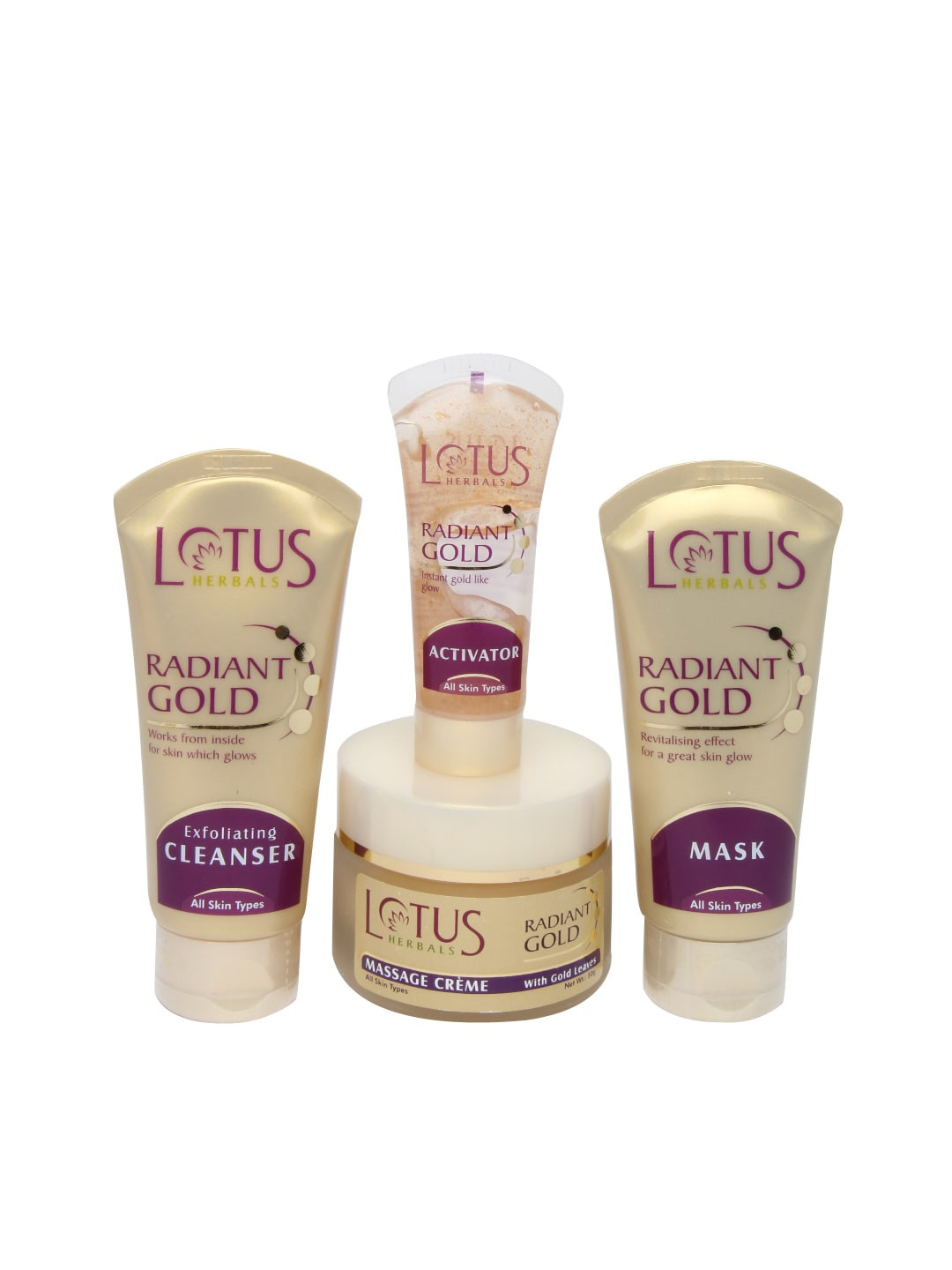 Buy Lotus Herbals Sustainable Radiant Gold Cellular Glow Facial Kit ...
