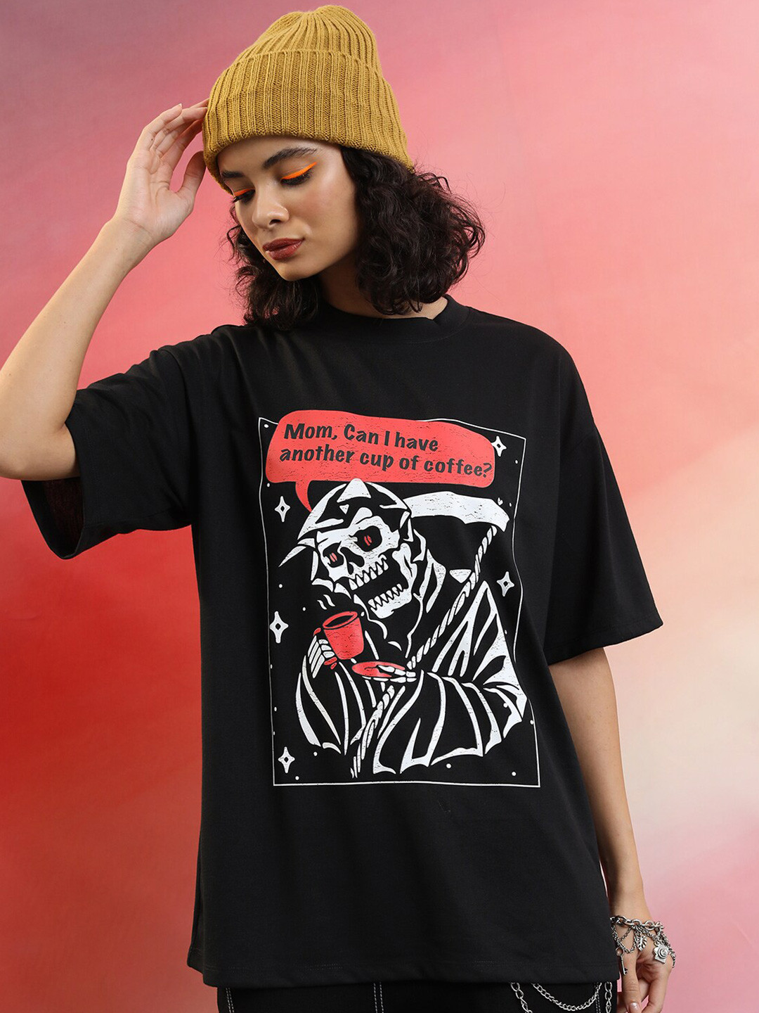 Buy Tokyo Talkies Graphic Printed Oversized T Shirt - Tshirts for Women ...