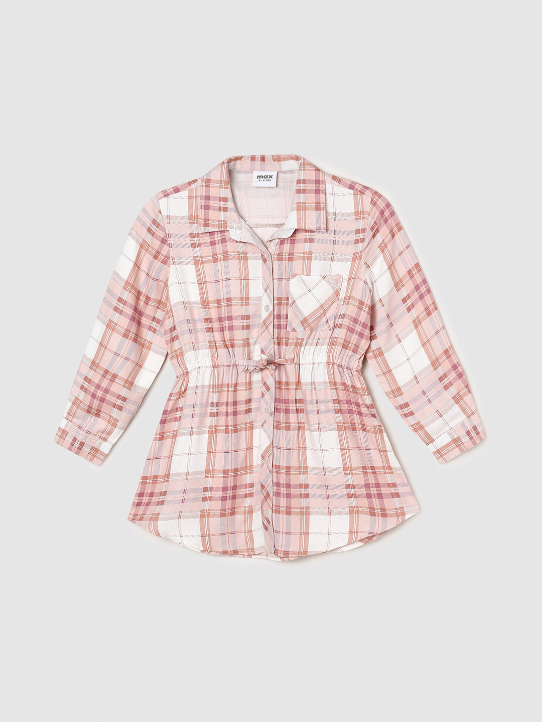 Buy Max Girls Checked Shirt Style Top - Tops for Girls 24481866 | Myntra