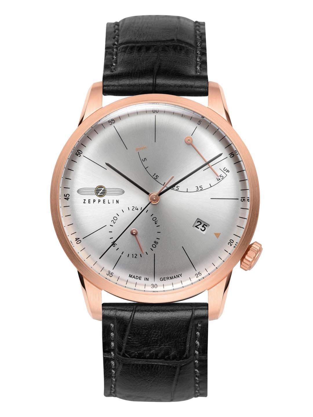 Buy ZEPPELIN Men Textured Dial & Leather Straps Analogue Automatic ...