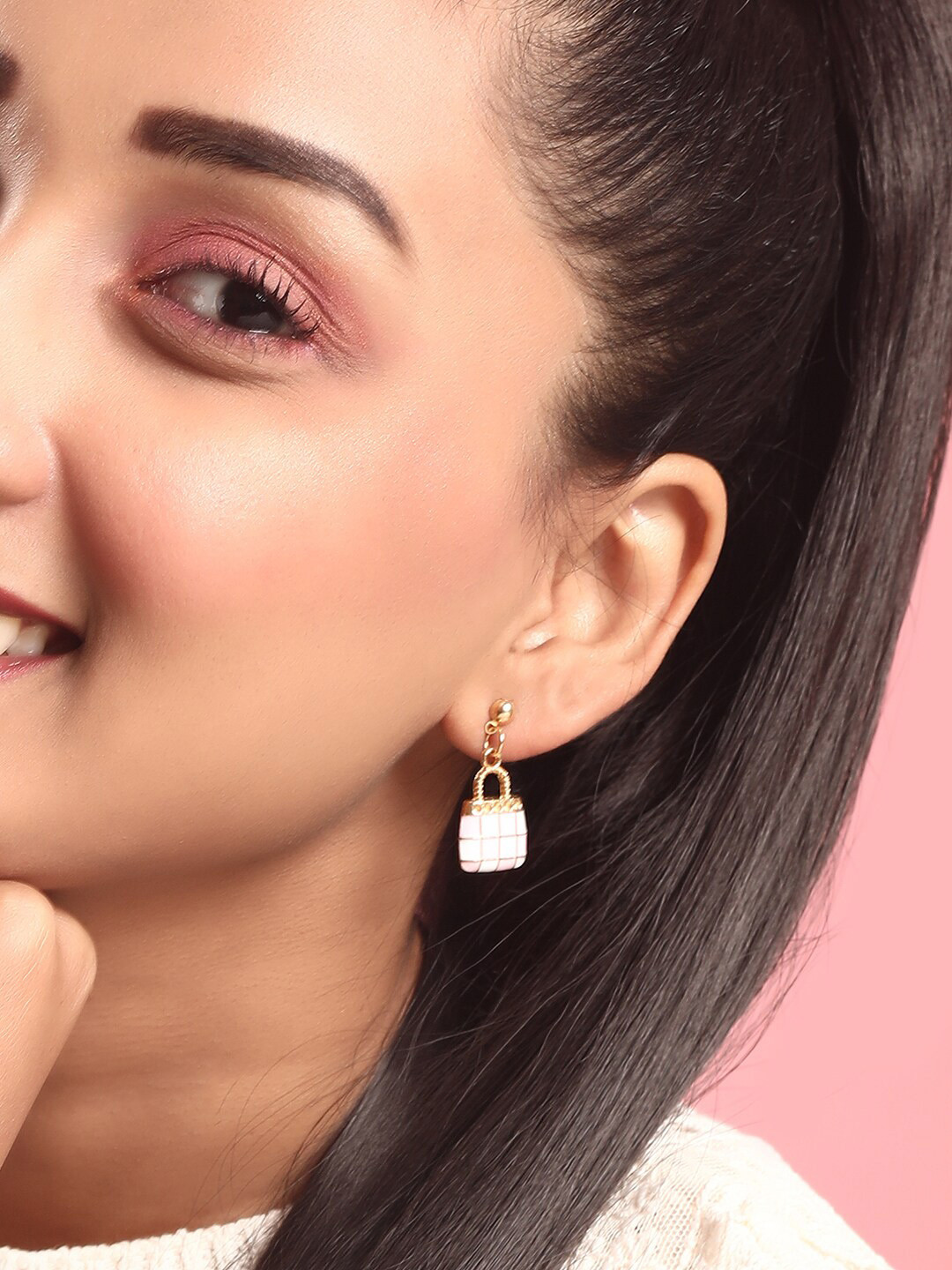 Buy TOKYO TALKIES X Rubans FASHION ACCESSORIES Set Of 6 Enamel Hoop ...