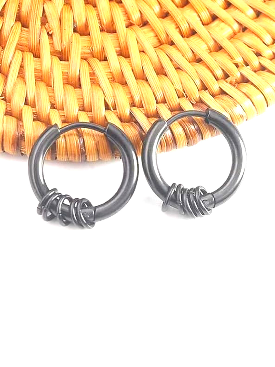Buy KRYSTALZ Round Hoop Circular Hoop Earrings - Earrings for Unisex ...
