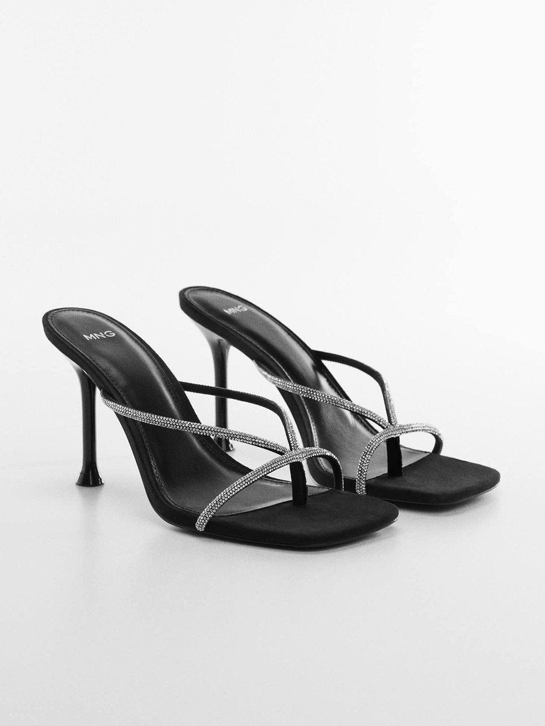 Buy MANGO Stone Embellished Party Stilettos - Heels for Women 24518404 ...