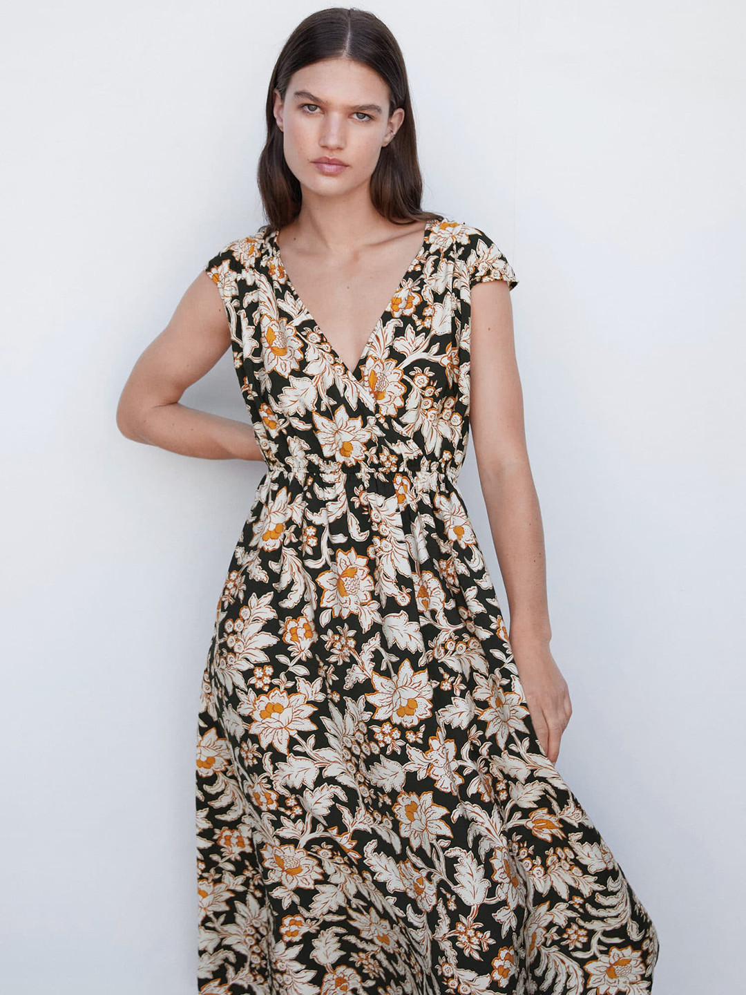 Buy MANGO Floral Print Maxi Dress - Dresses for Women 24518826 | Myntra
