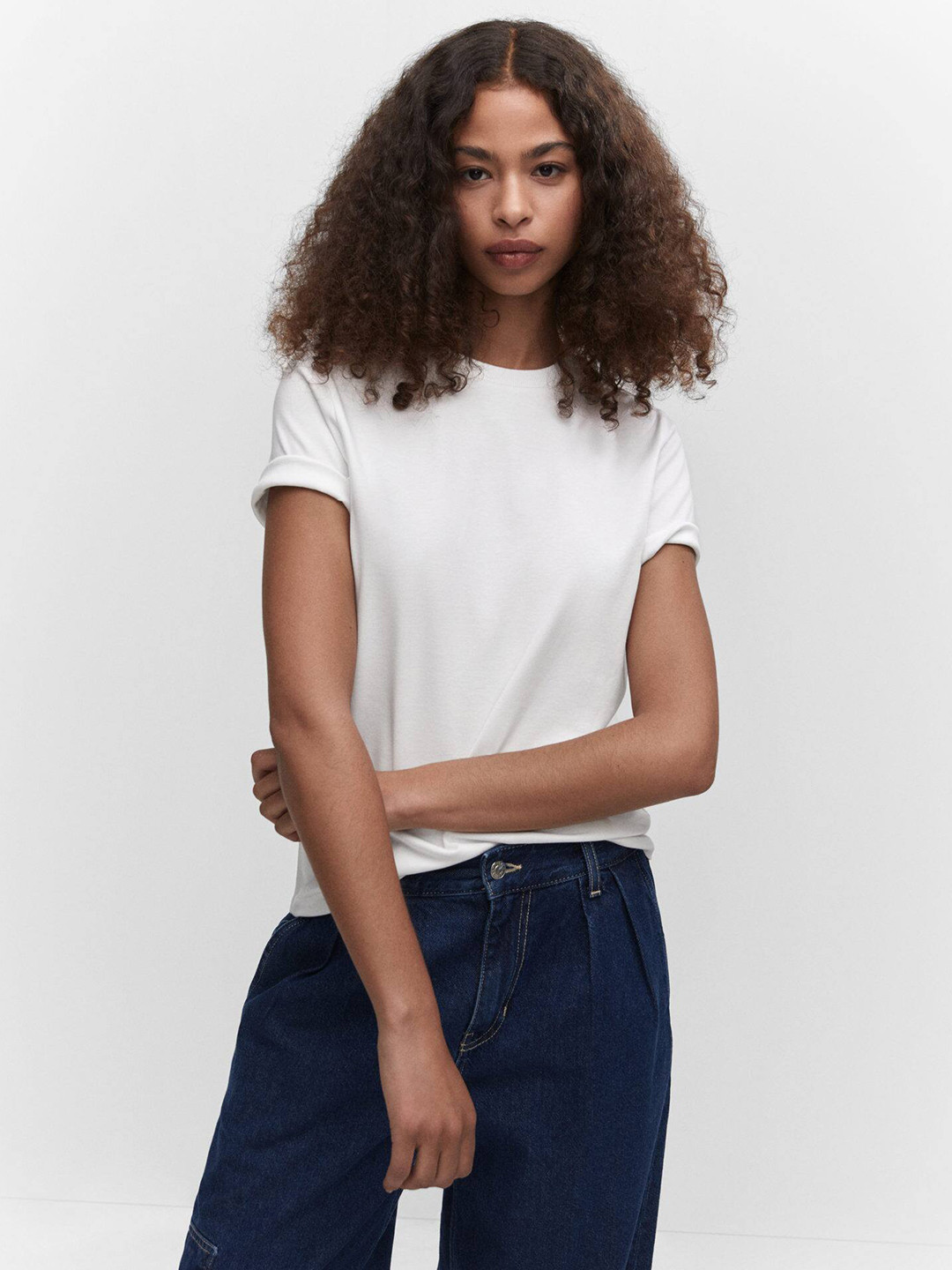 Buy MANGO Women Pure Cotton T Shirt - Tshirts for Women 24518872 | Myntra