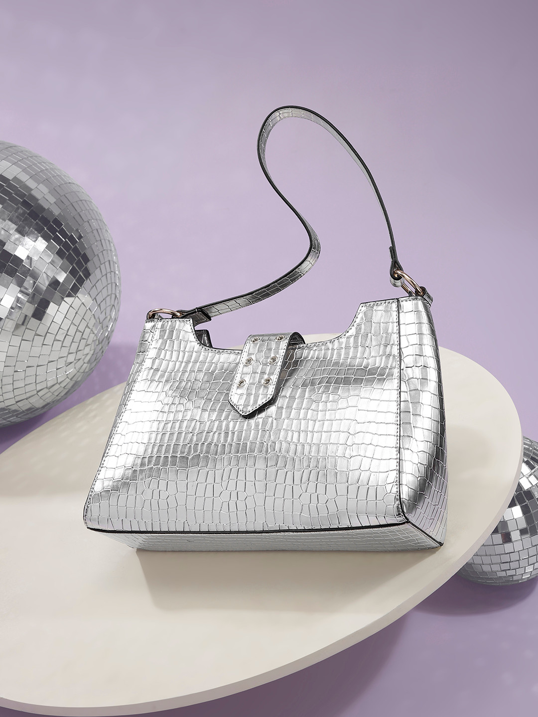 Buy French Connection Textured Shoulder Bag - Handbags for Women ...