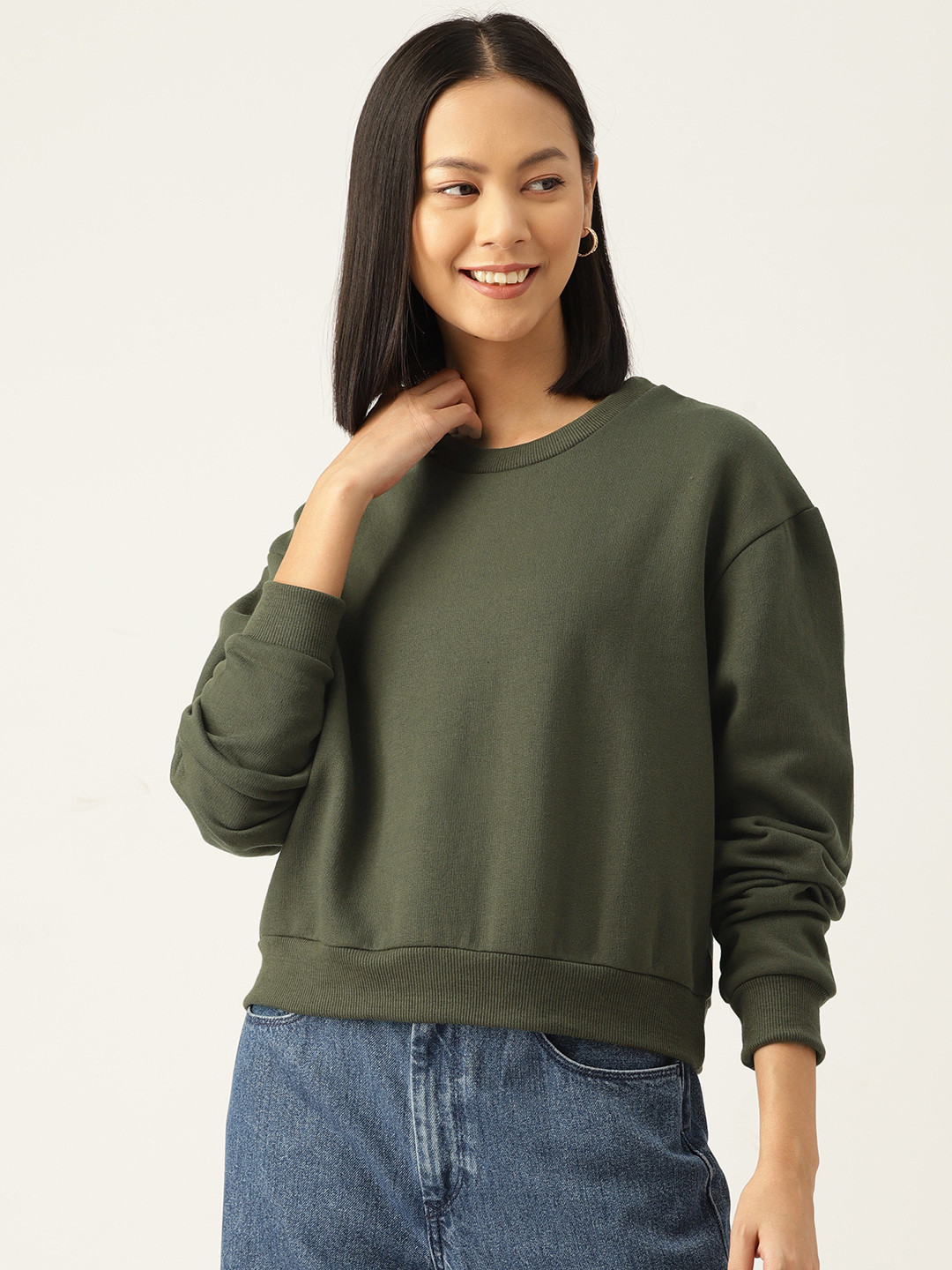 Buy Rue Collection Solid Sweatshirt - Sweatshirts for Women 24528436 ...