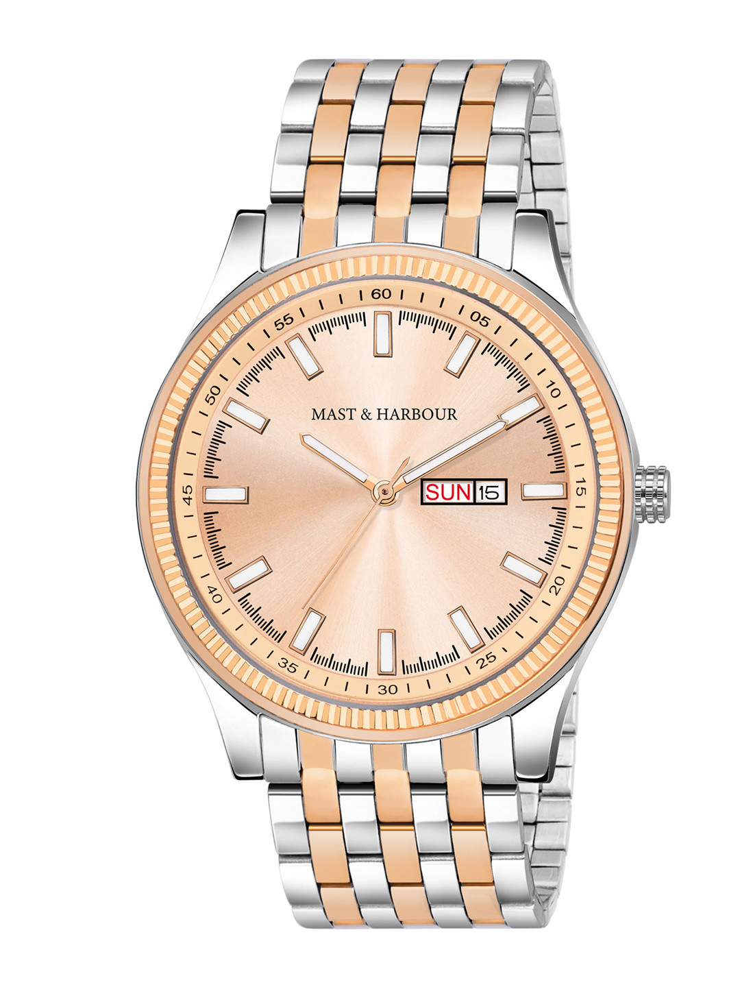 Buy Mast & Harbour Men Round Dial Water Resistance Analogue Watch MH ...