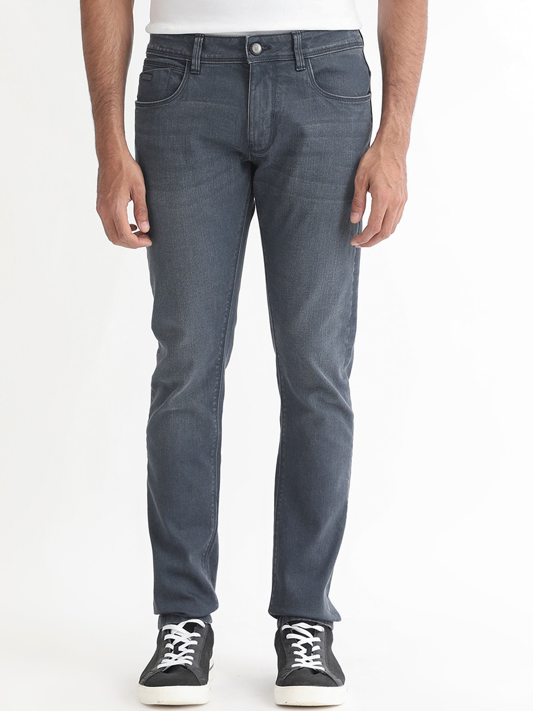 Buy RARE RABBIT Men Colmer Slim Fit Mid Rise Stretchable Jeans - Jeans ...