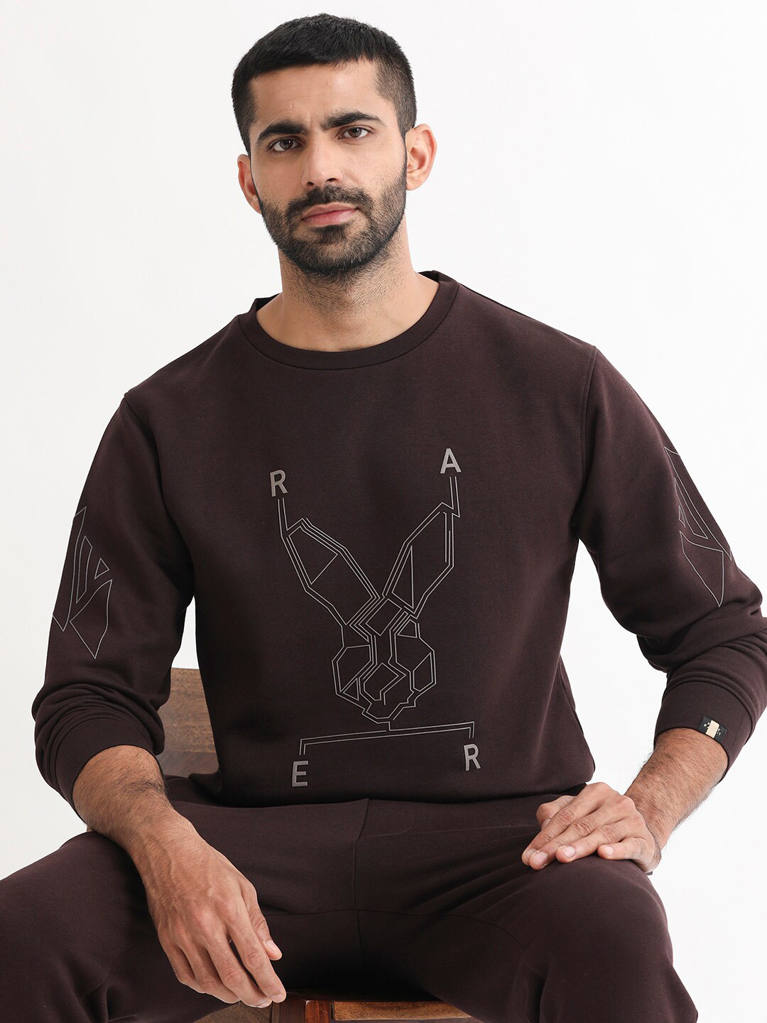 Buy RARE RABBIT Men Orsay Round Neck Sweatshirt - Sweatshirts for Men ...
