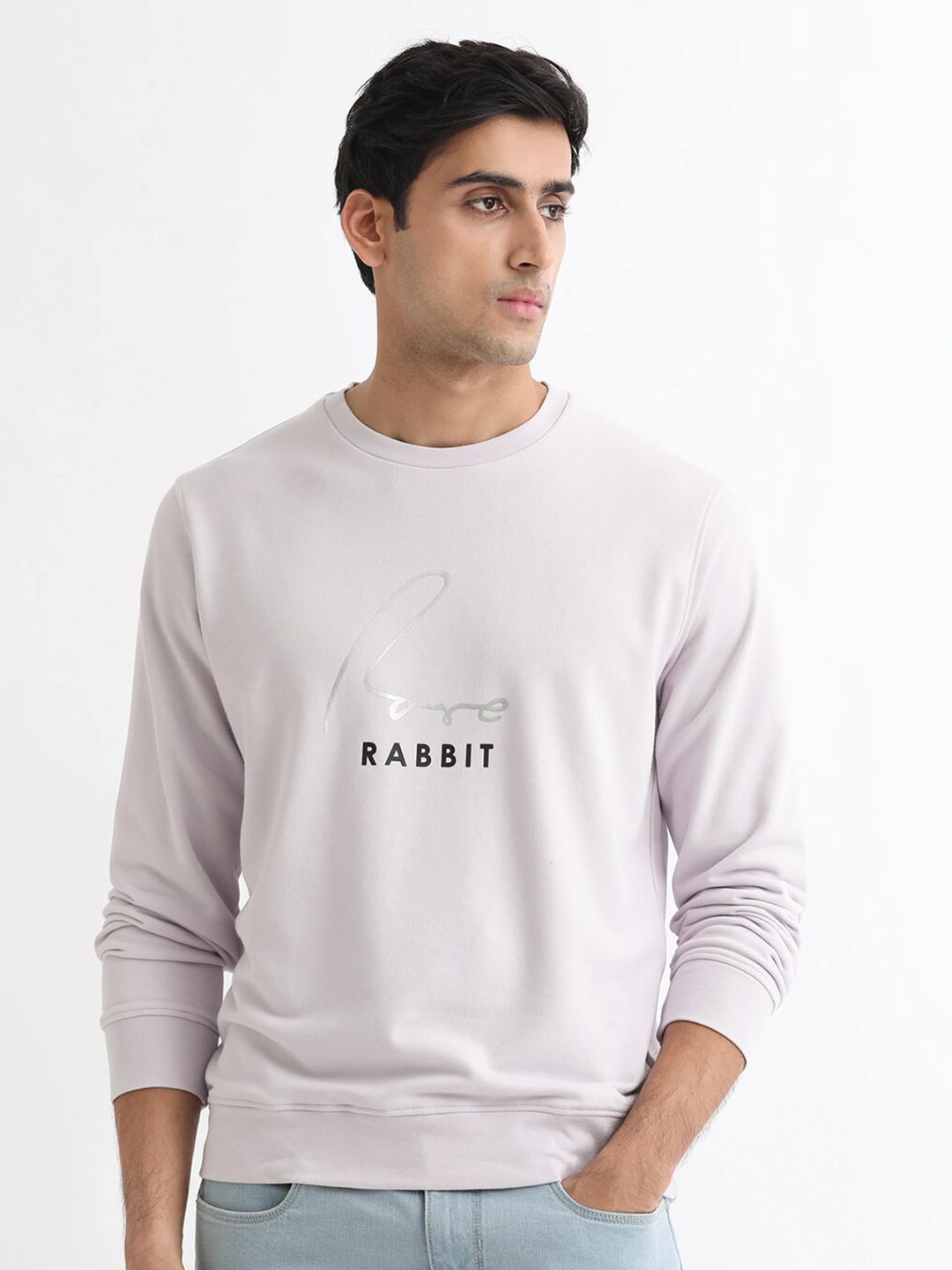 Buy RARE RABBIT Men Rowann Typography Printed Sweatshirt - Sweatshirts ...