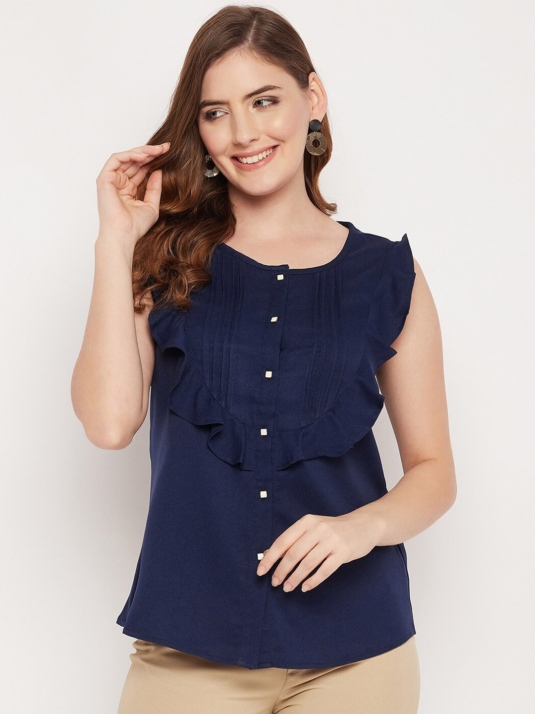 Buy STYLE BLUSH Front Open Flared Top - Tops for Women 24535682 | Myntra