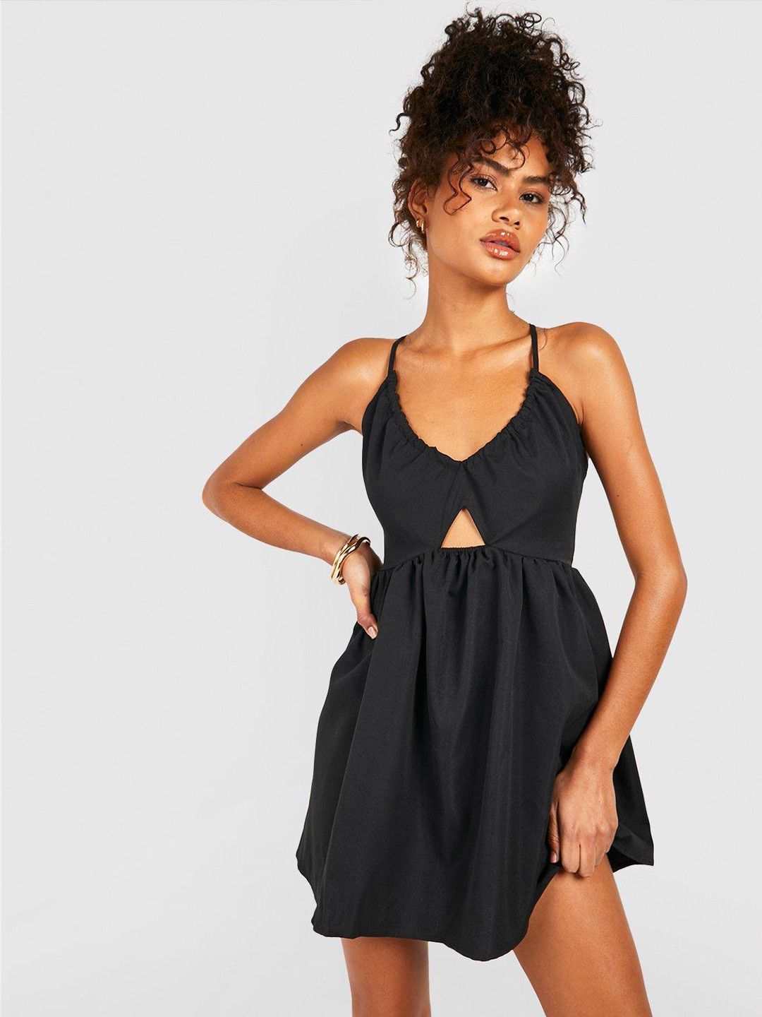 Buy Boohoo Cut Outs Style Back A Line Mini Dress - Dresses for Women ...
