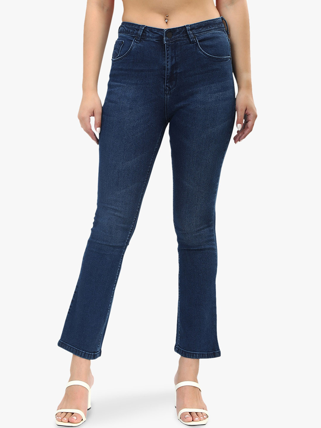 Buy Recap Women Comfort Bootcut Clean Look High Rise Light Fade ...