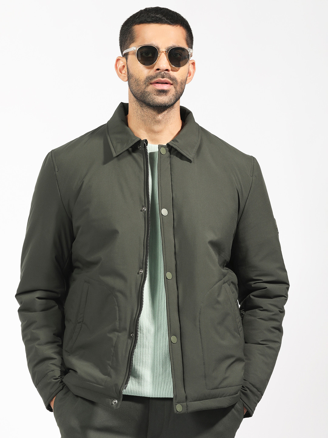 Buy RARE RABBIT Men Wanza Puffer Spread Collar Padded Jacket - Jackets ...