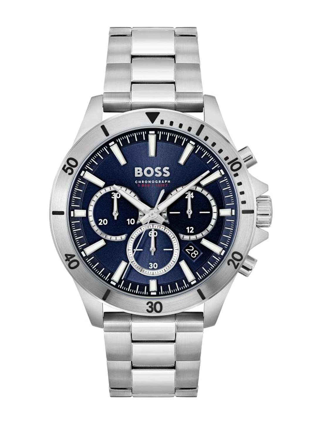 Buy BOSS Men Brass Dial & Bracelet Style Straps Analogue Chronograph ...