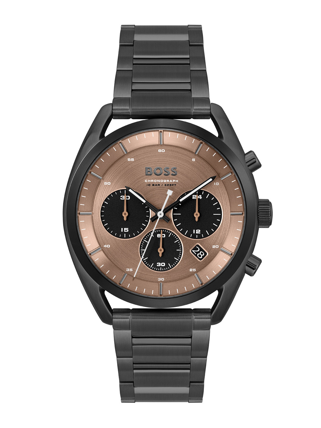 Buy BOSS Men Brass Dial & Stainless Steel Straps Analogue Chronograph ...