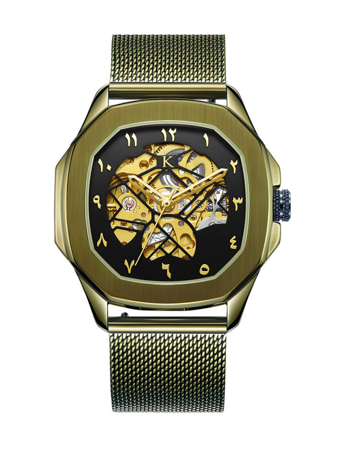 Buy KREDO Men Skeleton Dial Straps Analogue Automatic Motion Powered ...