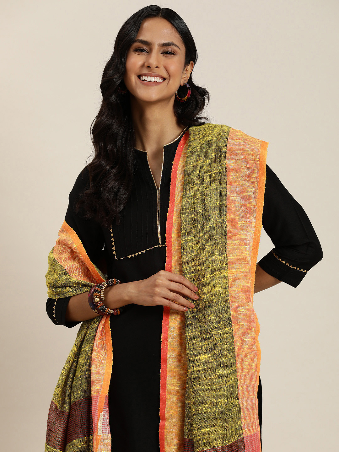 Buy Taavi Handloom Dupatta With Zari - Dupatta for Women 24555726 | Myntra