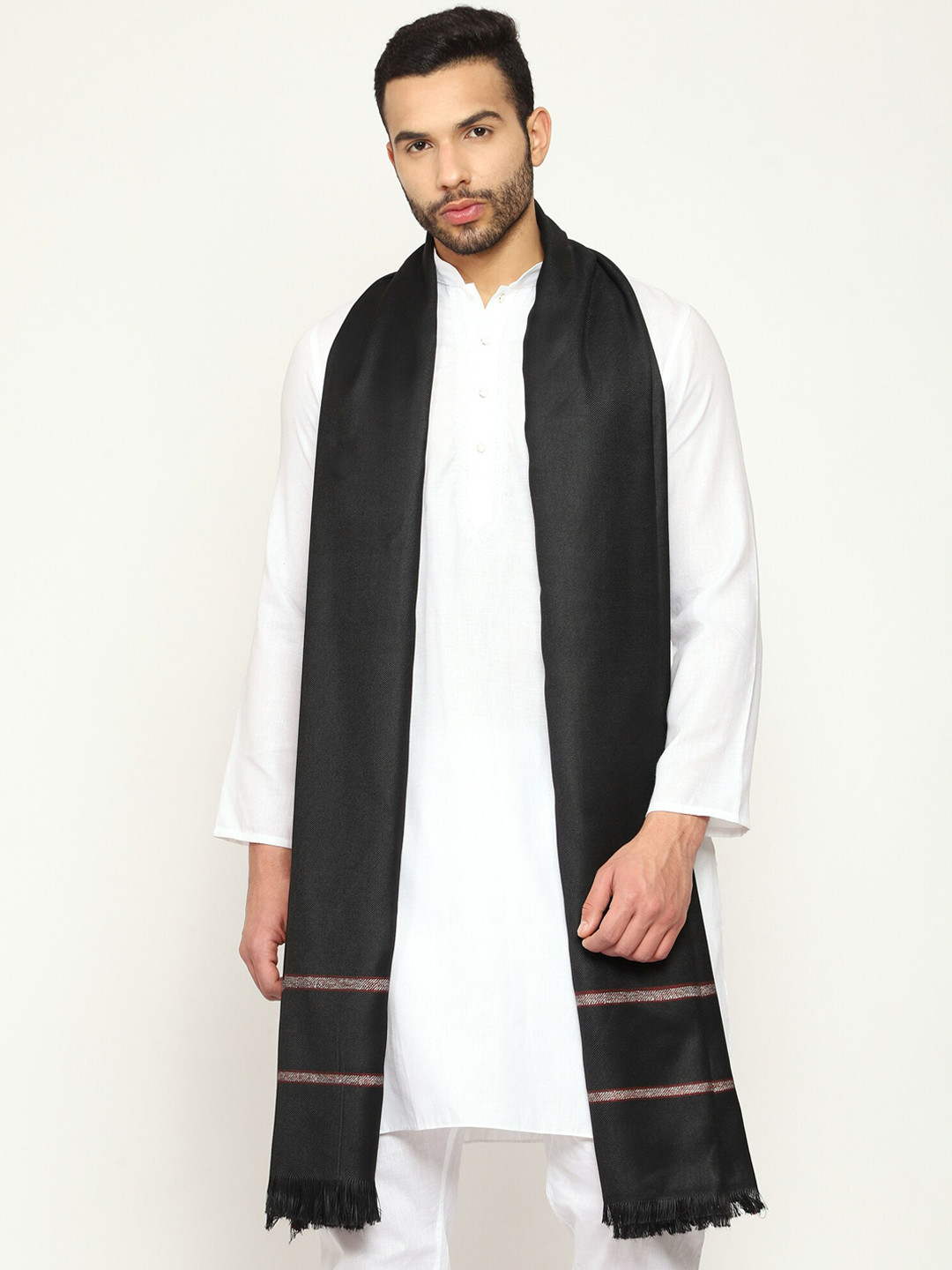 Buy SWI Stylish Woven Design Wool Shawl - Shawl for Men 24558386 | Myntra