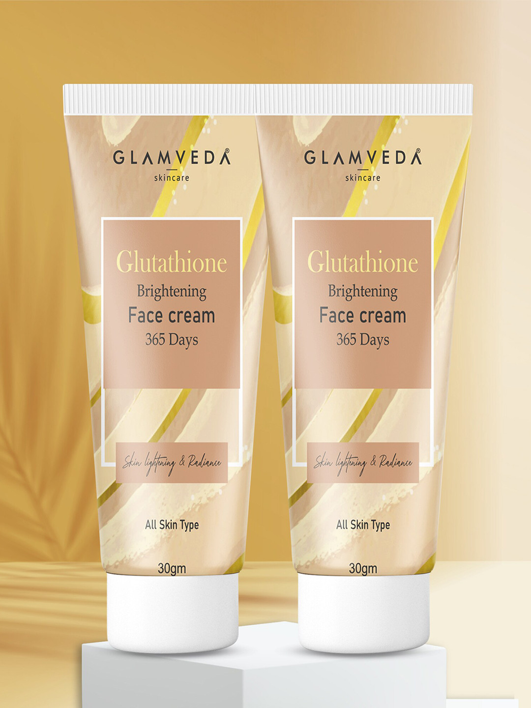 Buy GLAMVEDA Set Of 2 Glutathione Brightening Face Cream With Vitamin A ...