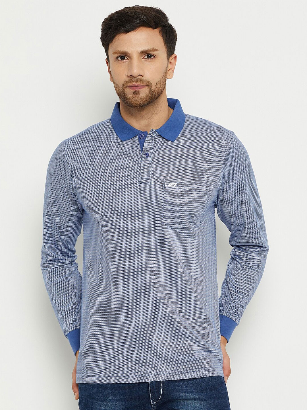 Buy NEVA Self Design Polo Collar Pockets T Shirt - Tshirts for Men ...