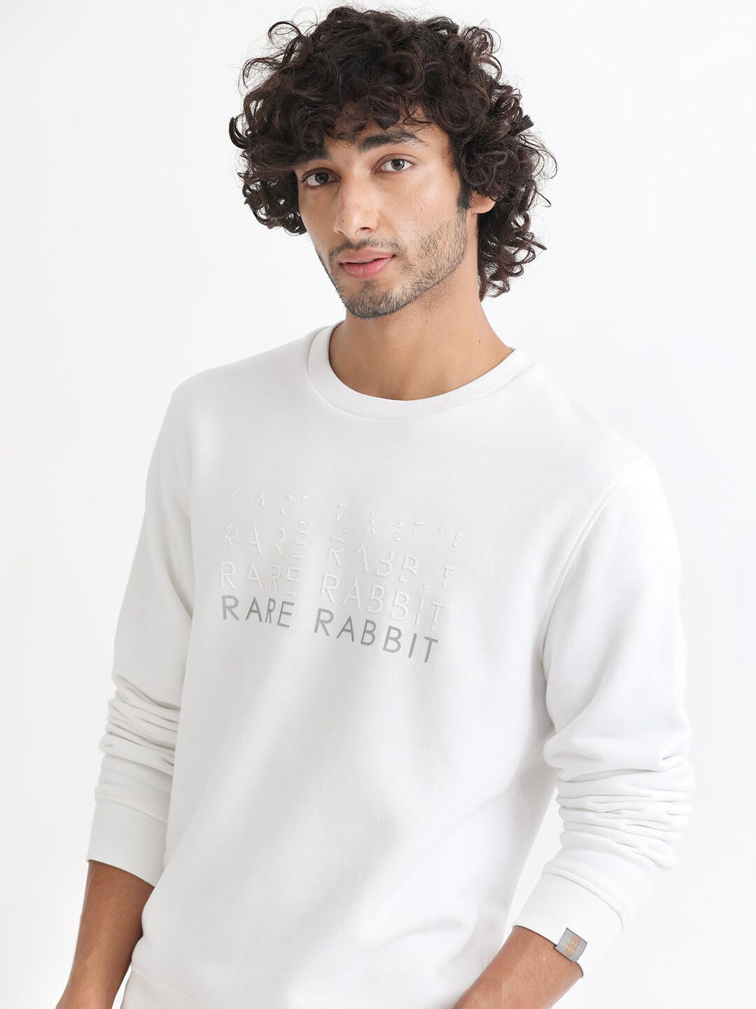 Buy RARE RABBIT Men Argyll Typography Printed Sweatshirt - Sweatshirts ...
