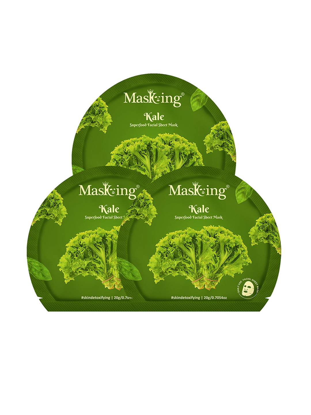 Buy Masking Pack Of 3 Kale Superfood Facial Sheet Masks - Sheet Masks ...
