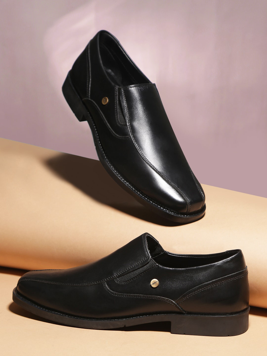 Buy Liberty Men Leather Formal Slip On Shoes - Formal Shoes for Men ...