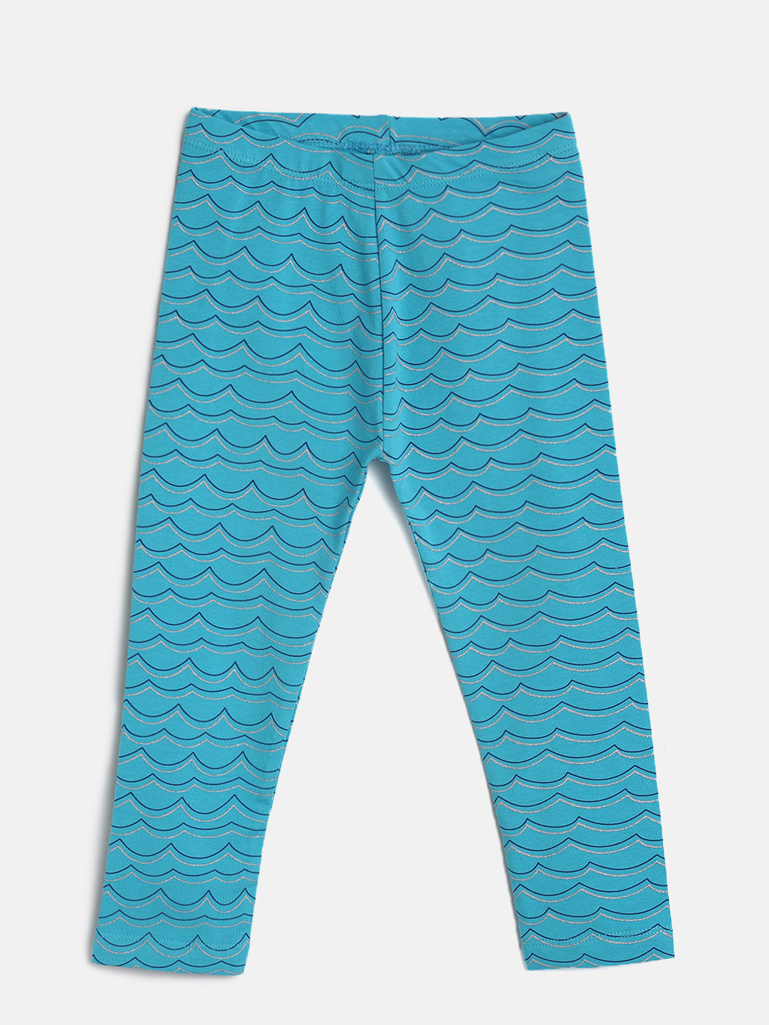 Buy Juniors By Lifestyle Girls Blue Printed Leggings - Leggings for ...