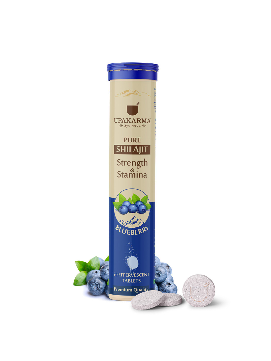 Buy UPAKARMA Ayurveda Pure Shilajit Blueberry Flavour Effervescent ...