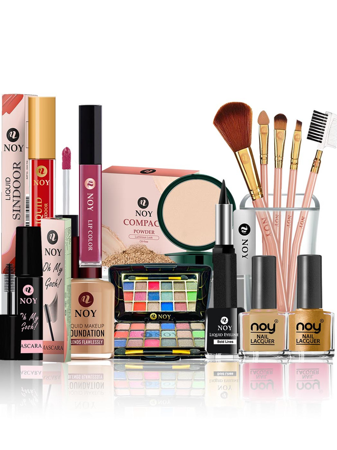 Buy NOY Set Of 15 Make Up Kit Combo 162 - Makeup Gift Set for Women ...