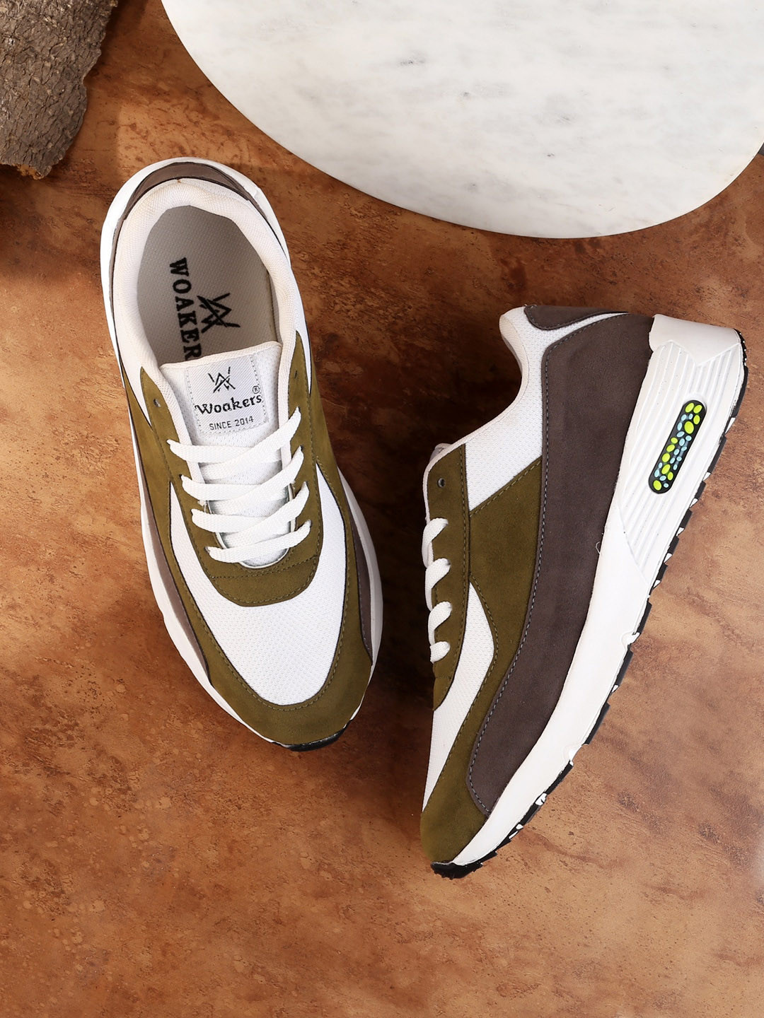 Buy Woakers Men Colourblocked Comfort Insole Sneakers - Casual Shoes ...