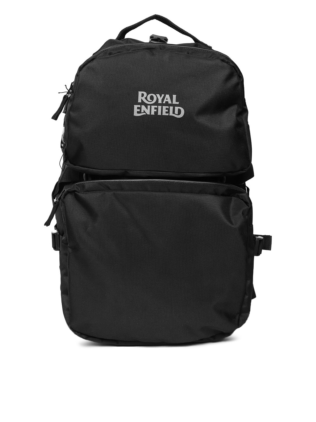 Buy Royal Enfield Unisex Black Himalayan Solid Backpack - Backpacks for ...