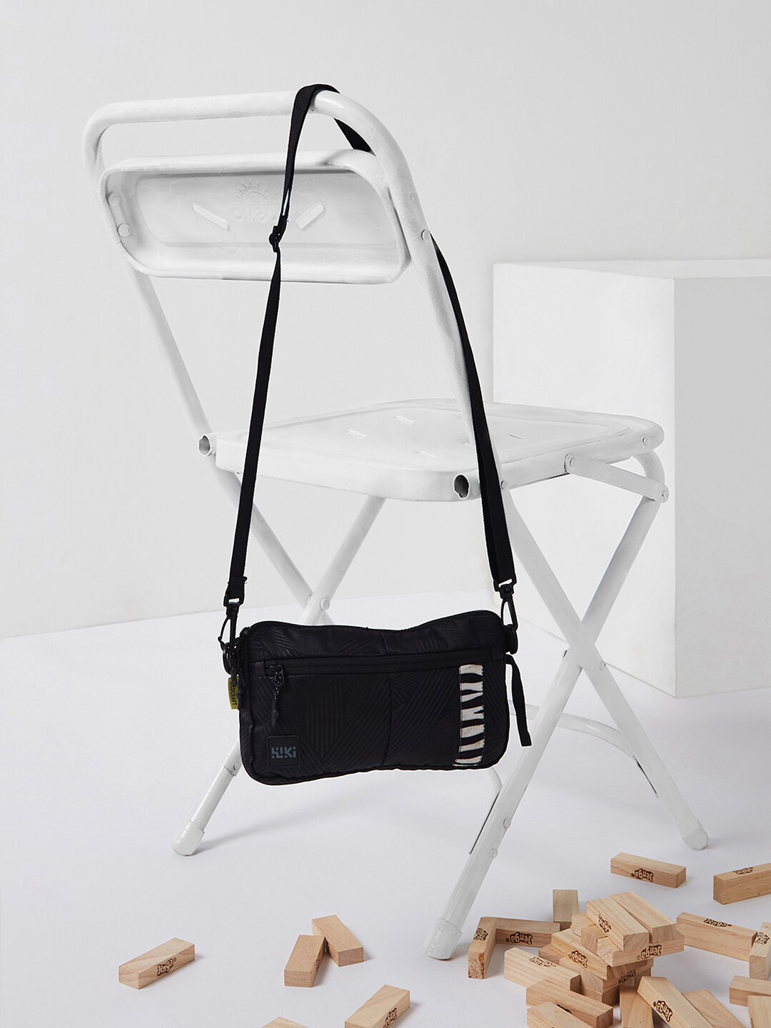 Buy Wildcraft Unisex Striped Structured Sling Bag - Handbags for Unisex ...