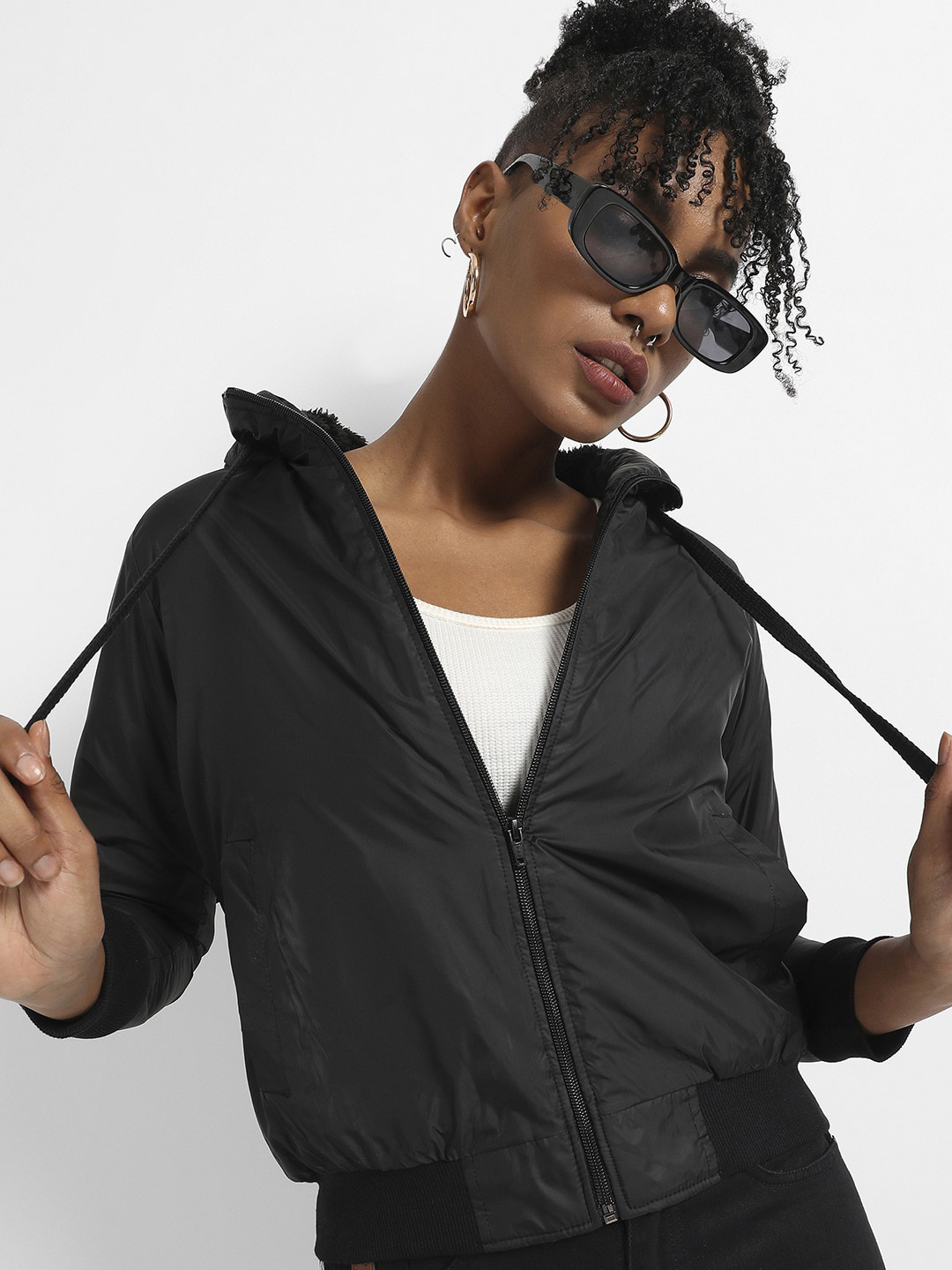 Buy Campus Sutra Windcheater Longline Outdoor Bomber Jacket - Jackets ...