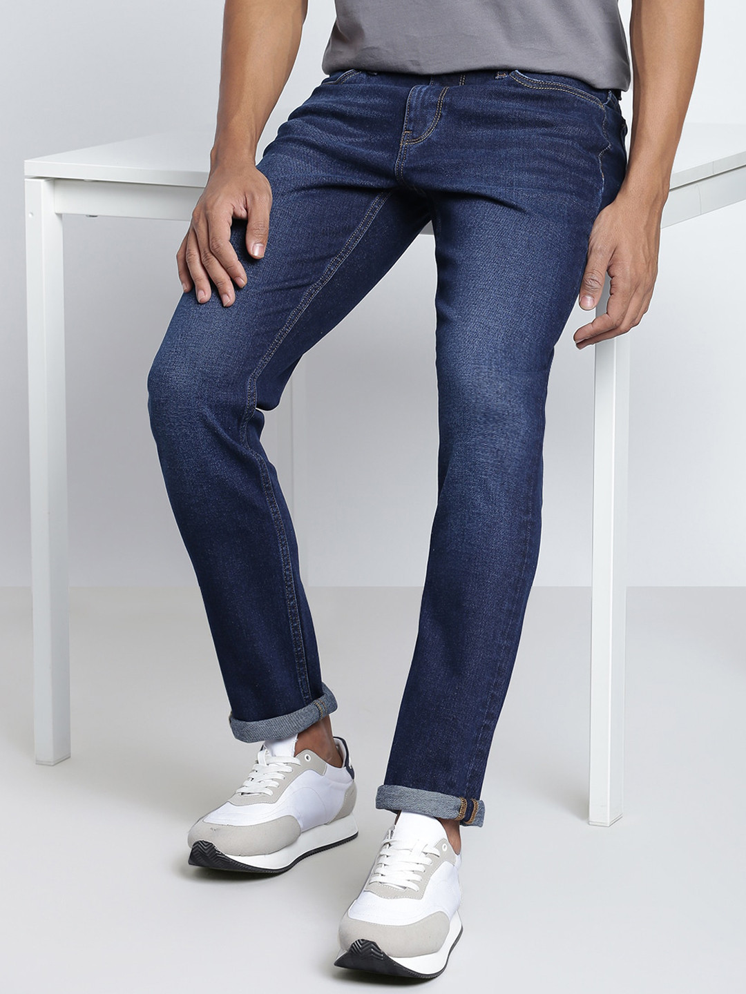 Buy Lee Men Bruce Mid Rise Clean Look Cotton Skinny Fit Jeans - Jeans ...