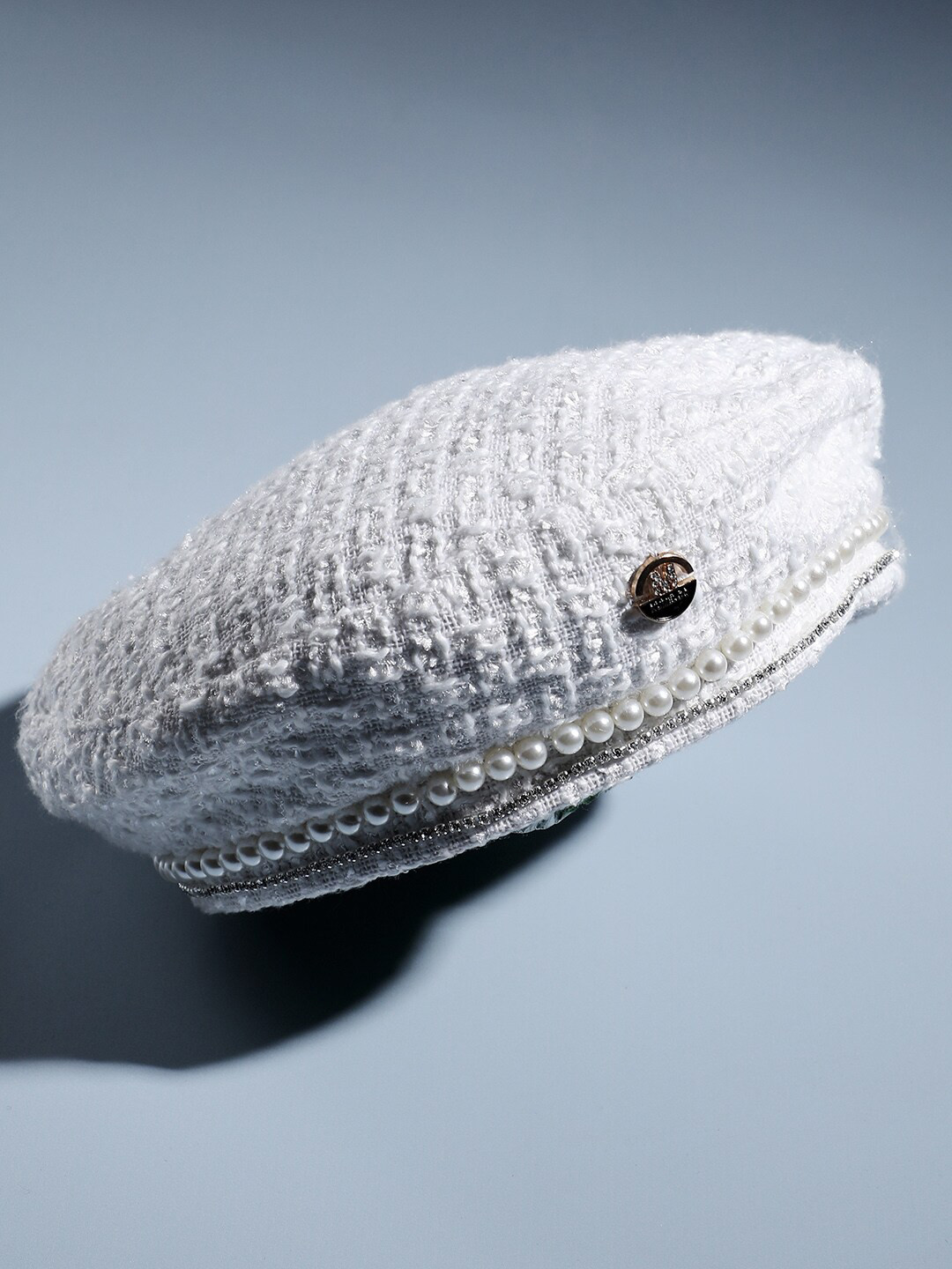 Buy HAUTE SAUCE By Campus Sutra Women Pearls Studded Cap - Caps for ...