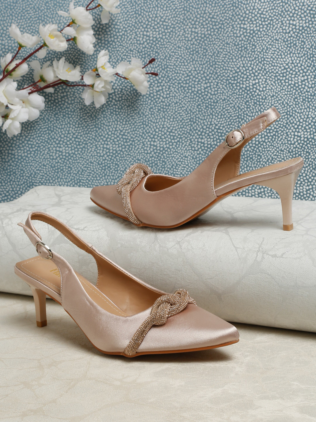 Buy Flat N Heels Embellished Pumps Slim Heels - Heels for Women ...