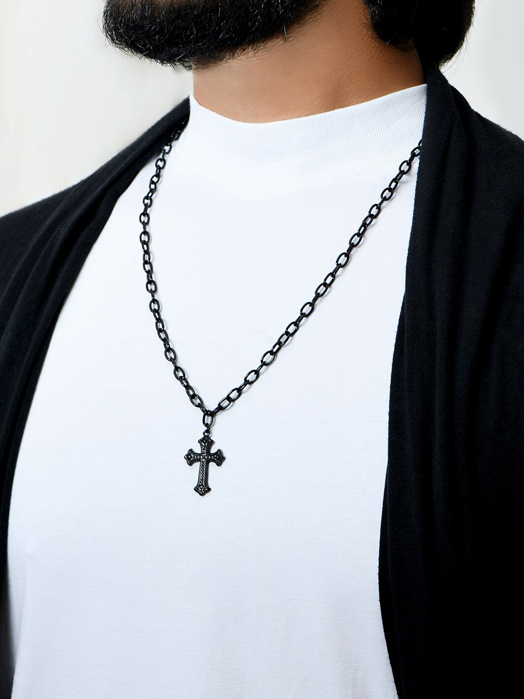 Buy The Bro Code Men Christian Cross Charm Chain - Necklace And Chains ...