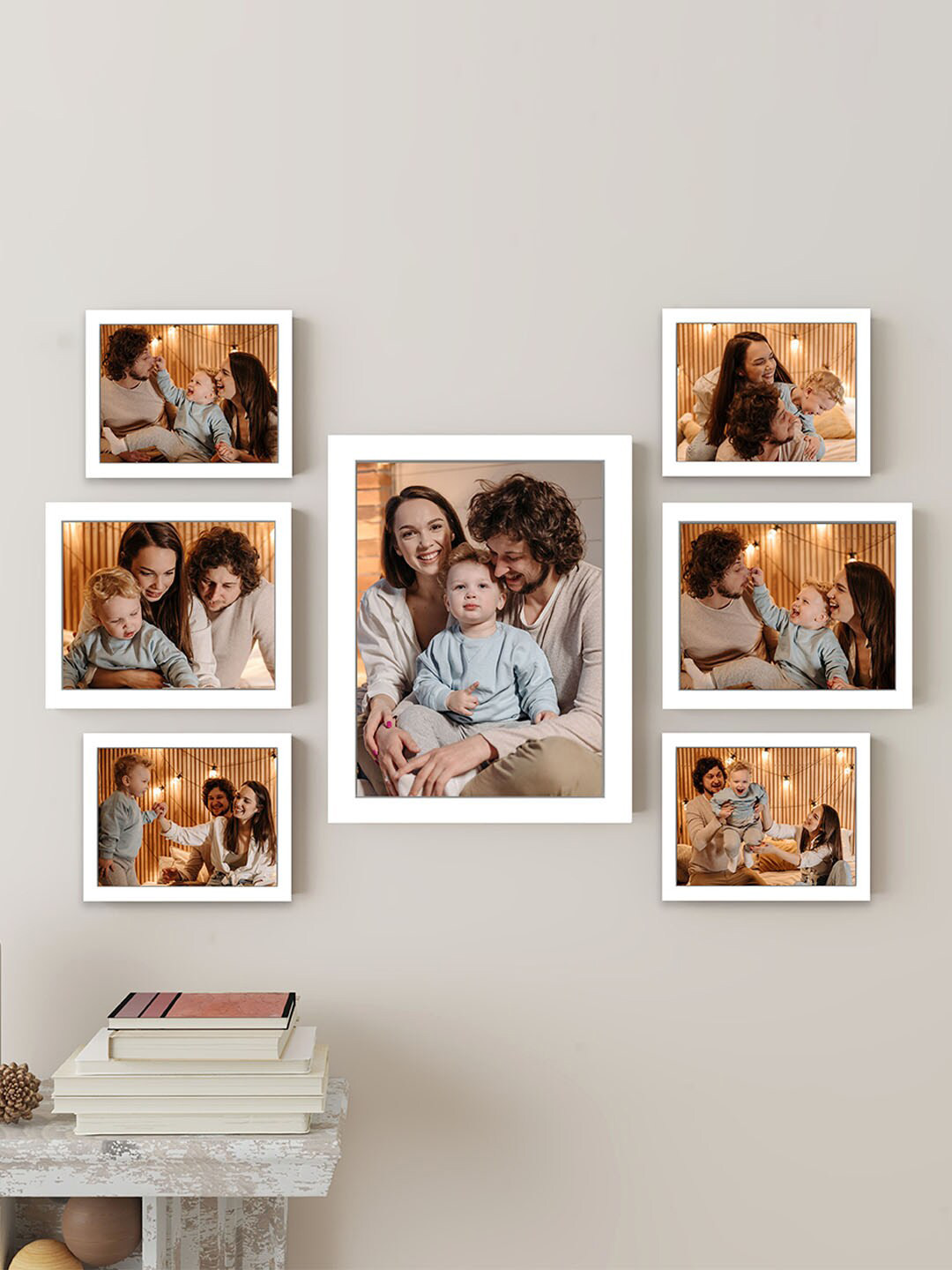 Buy Art Street 7 Pcs White Wall Photo Frames - Photo Frames for Unisex ...
