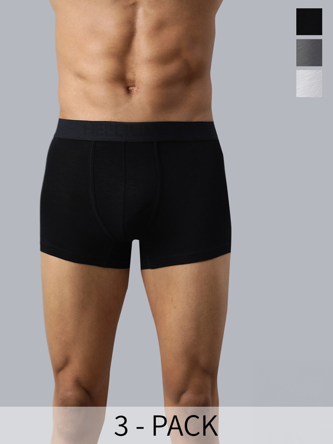 Buy Heelium Men Pack Of 3 Bamboo Super Soft And Odour Free Comfort Fit