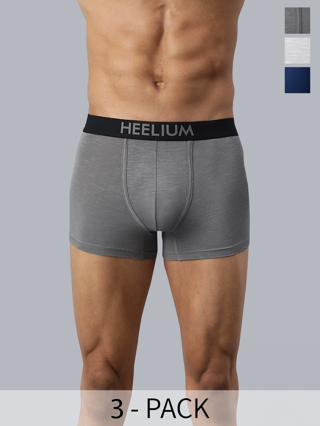 Buy Heelium Men Pack Of 3 Bamboo Super Soft And Odour Free Comfort Fit