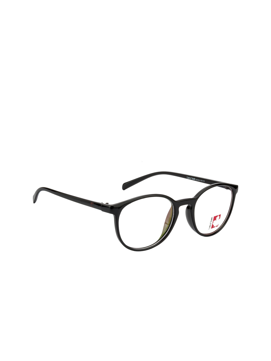 Buy Clark N Palmer Unisex Black Solid Full Rim Oval Frames CNP TR1809 ...