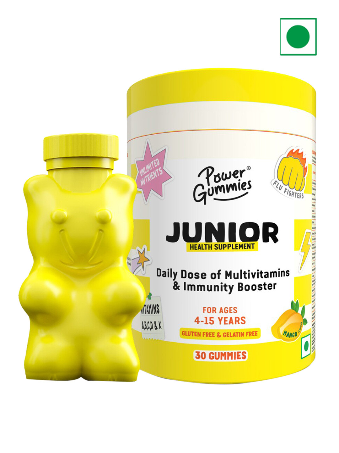 Buy Power Gummies Mango Flavoured Junior Multivitamin & Immunity ...