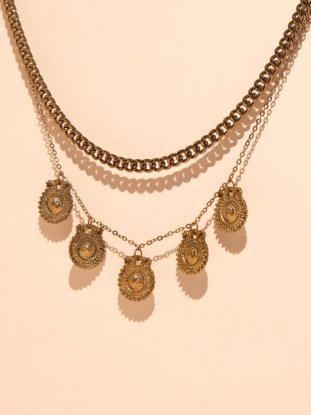 Buy XPNSV Gold Plated Layered Coins Necklace - Necklace And Chains for ...