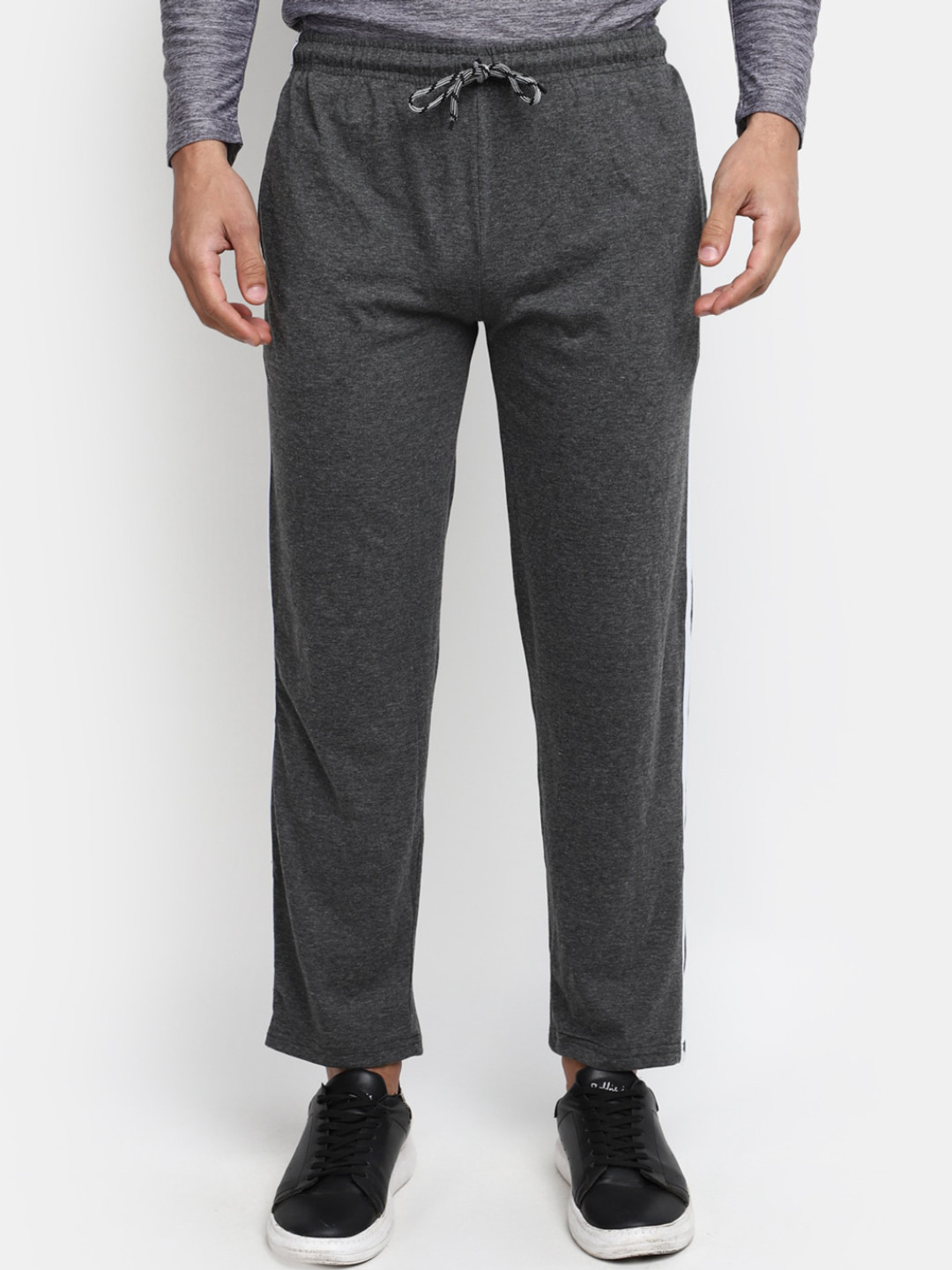 Buy V Mart Men Regular Fit Cotton Single Jersey Straight Track Pants ...