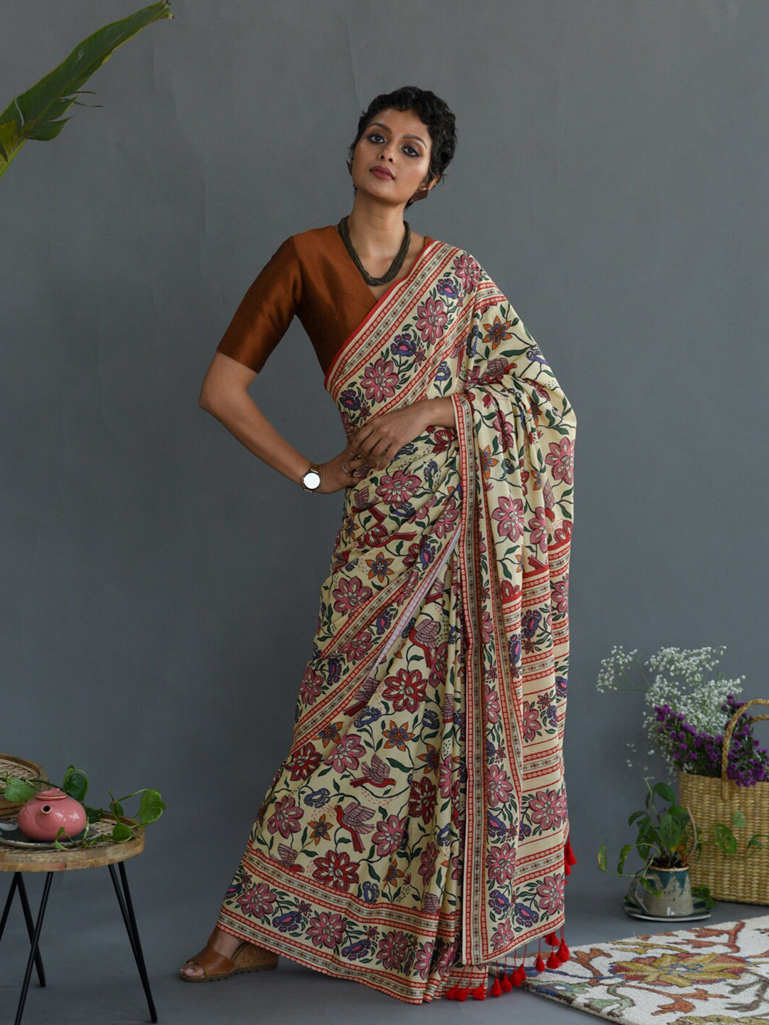 Buy Suta Floral Printed Pure Cotton Saree - Sarees for Women 24623702 ...
